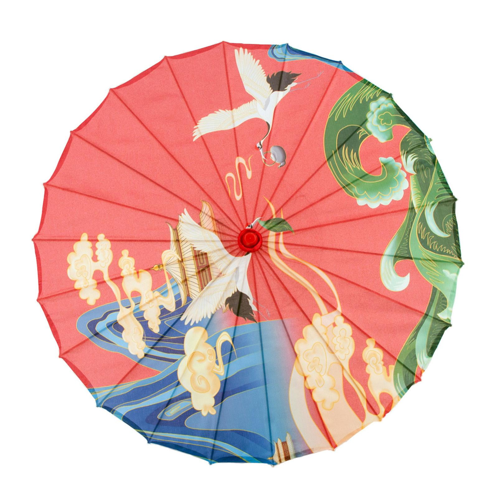 Classical Dance Parasol 32" Chinese Oiled Paper Umbrella for Village ...