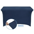 LUSHVIDA 4ft Stretch Spandex Table Cover- Rectangular Fitted ...