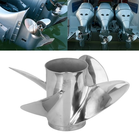 ANGGREK 4 Blades Outboard Propeller Stainless Steel 13 X 19 RH Pitch ...
