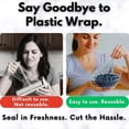 Plastic Bowl Covers, Elastic Reusable Food Covers for Bread Proofing ...