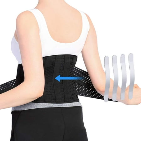 Back Support Belt, Lower Back Brace with Double Adjustable Straps and ...
