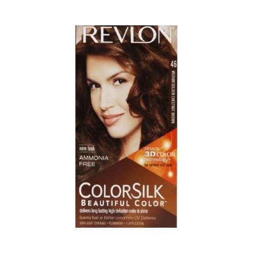 revlon colorsilk beautiful color 46 medium golden chestnut brown (value ...