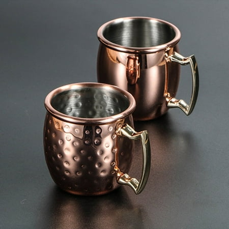 60ml Mini Hammered Moscow Mule Mug Espresso Mugs Shot Glasses Cute 2oz ...