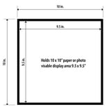 10" x 10" Memorabilia White Plastic Shadow Box, by Mainstays - Walmart.com