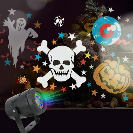 Halloween Light Projector with 6 Slide LED Projection LED Projection ...