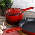 2 Quart Enameled Cast Iron Sauce Pan with Lid - Walmart.com