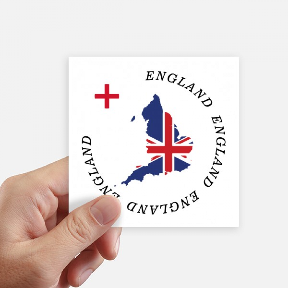 English Territorial Flag Art Deco Fashion Sticker Square Waterproof ...