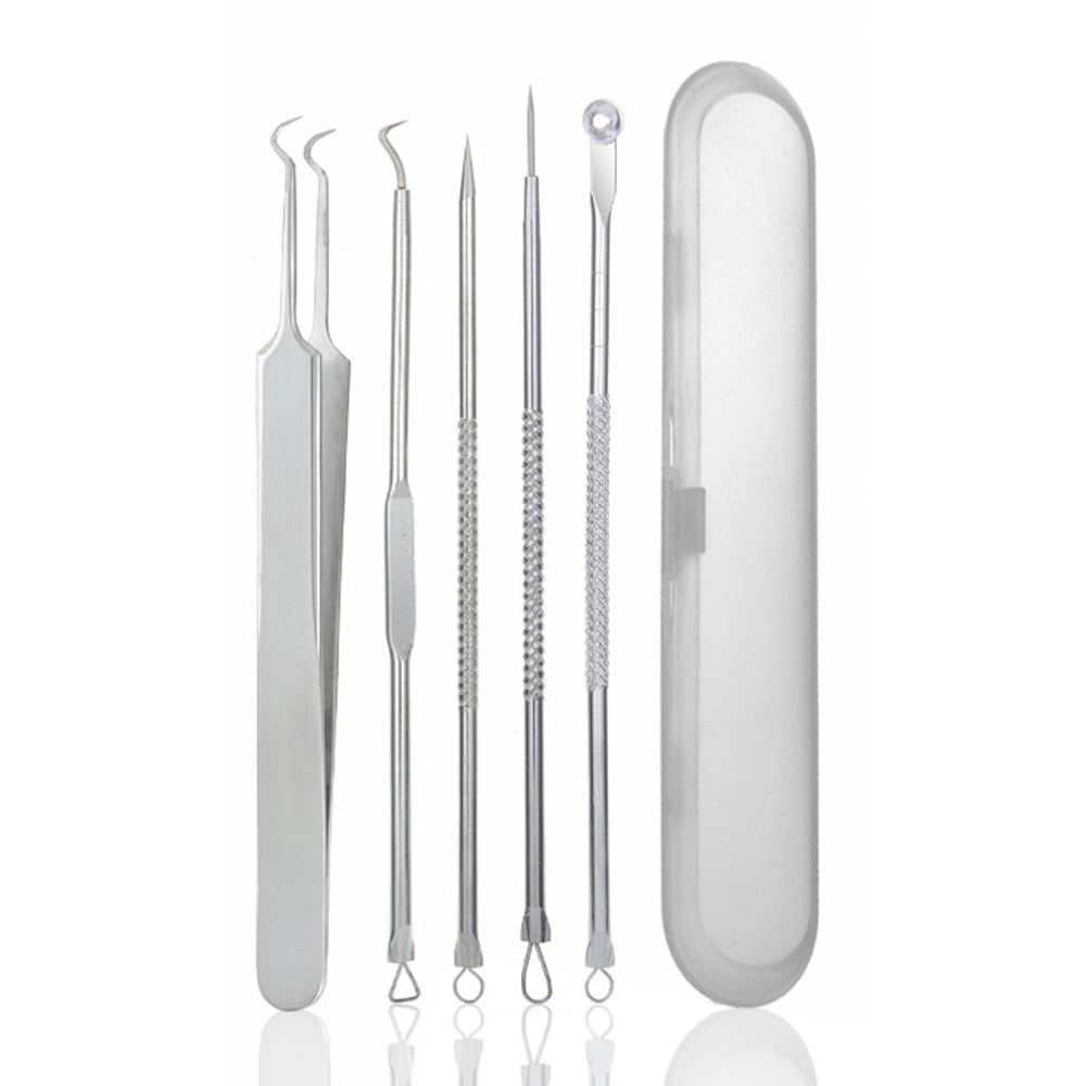 Blackhead Remover Pimple Popper Tool Kit - Stainless Pimples Comedone ...