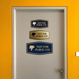 Signs ByLITA Fancy Not for Public Use Sign (Navy Blue / White) - Medium ...