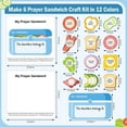 6 Sets Bible Activity Kit Prayer Sandwich Sunday School Crafts ...