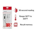 McKesson Digital Thermometer with Storage Case, Rectal Probe, Red, 1 Ct ...
