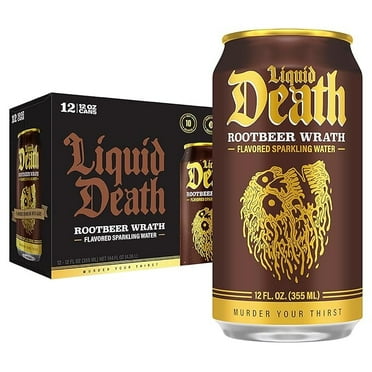 Liquid Death Sparkling Water, Psycho Cider 19.2 oz King Size Cans (8 ...