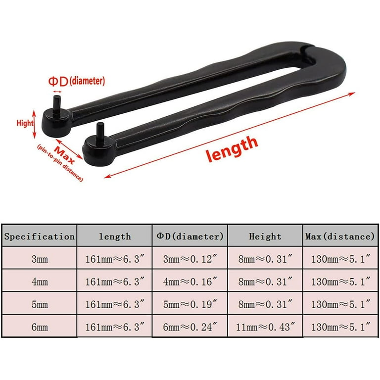 Adjustable Face Spanner Wrench