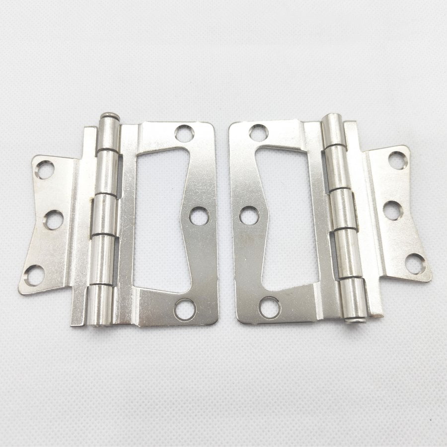 5 PAIRS (10PCS) door flushing hinge 3-1/2" satin nickel, door hinge ...