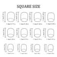 24 Glossy Short Square Fake Nails Coffee Brown Bowknot Checkered ...