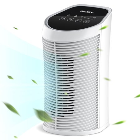 Sejoy Air Purifier True HEPA Filter, 99.9% Removal, 3 Speeds and Timer ...