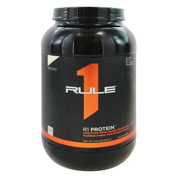 Rule One Proteins, R1 Protein - Vanilla Crème, 25g Fast-Acting, Super ...