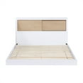 Lexicon Asker Wood Full Bookcase Bed in 2-Tone Finish (White and ...