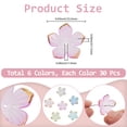 1 Set 180Pcs 6 Colors Transparent Acrylic Bead Caps with Golden Edge ...