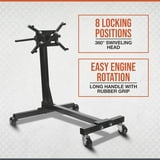 Ironton Rotating Engine Stand, 1000-Lb. Capacity - Walmart.com