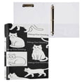 2 Pack PVC Round Ring Binders, 200 Sheet Capacity D-Ring File Folder ...