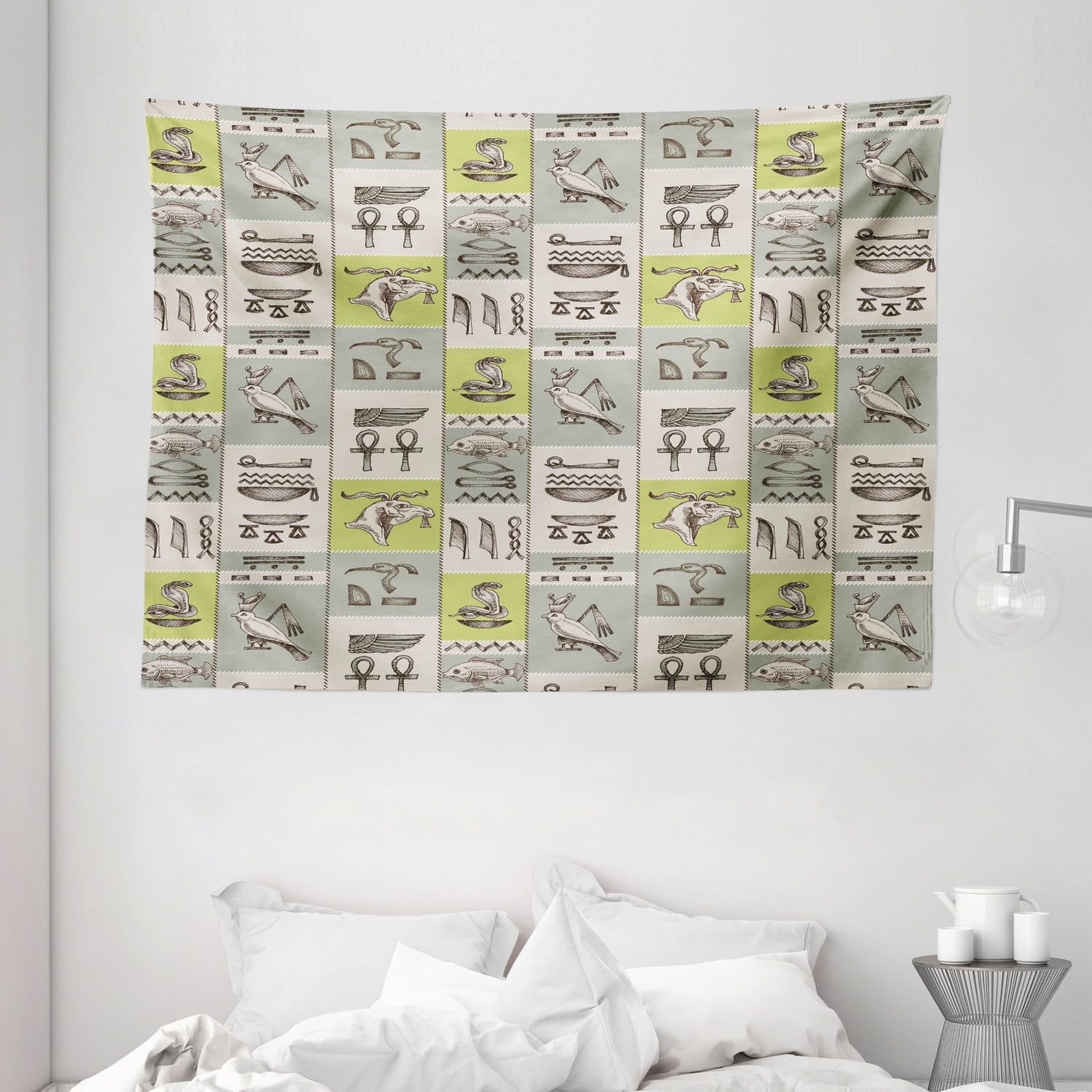 Egyptian Tapestry, Historical Papyrus Manuscripts Inspired Hieroglyphs ...