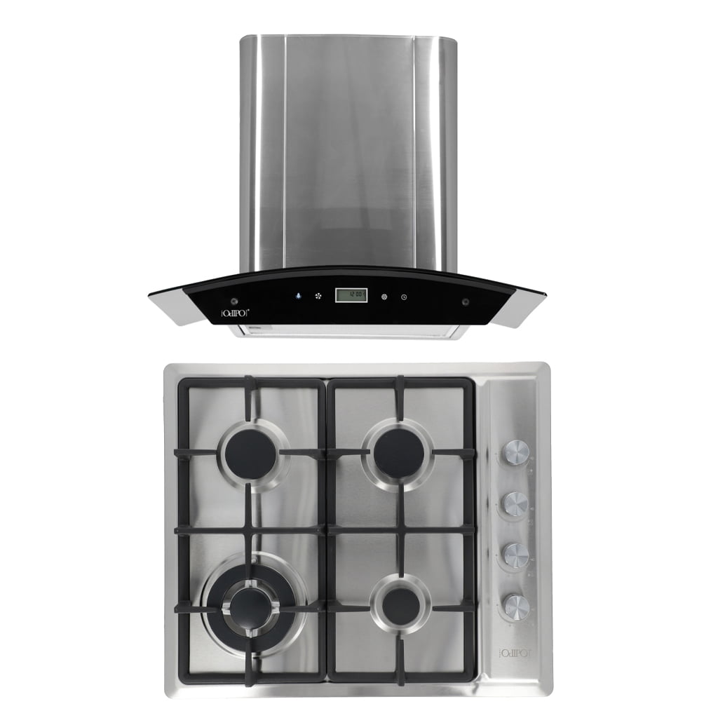 Campana ODIPO Marex Plus + Vulcano Campana Pared 60 CMS Cristal Curvo ...