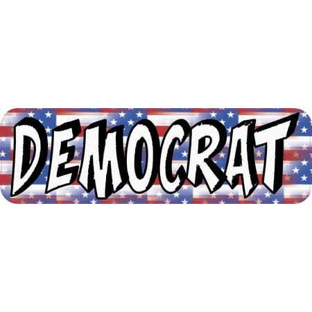 10in x 3in Democrat Bumper Sticker Vinyl Truck Window Car Decal ...