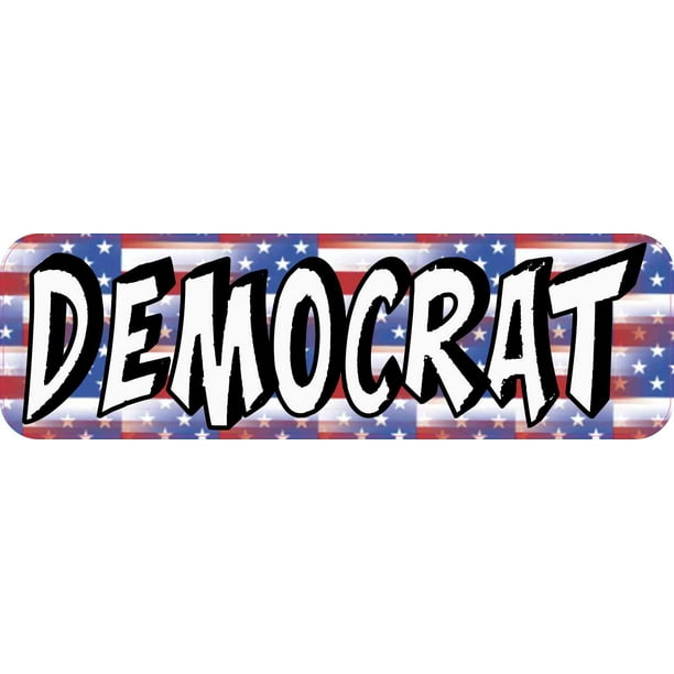 10in x 3in Democrat Bumper Sticker Vinyl Truck Window Car Decal ...