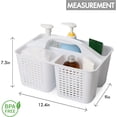 2026 Latest Drain Hole Plastic Portable Shower Caddy Tote with ...