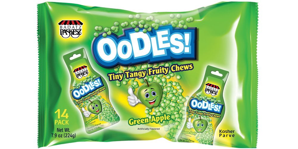 Only Kosher Candy Green Apple Flavored Tiny Tangy Fruity Chews Family ...