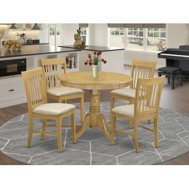 ANTI5-BLK-C 5 Pc Kitchen Table set-small Kitchen Table and 4 Kitchen ...