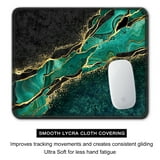 BOSOBO Anti-Slip Mouse Pad, Teal Marble, Durable Edges, for Gaming ...