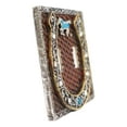 Set of 2 Western Horseshoe Turquoise Mustang Wall Double Toggle Switch ...