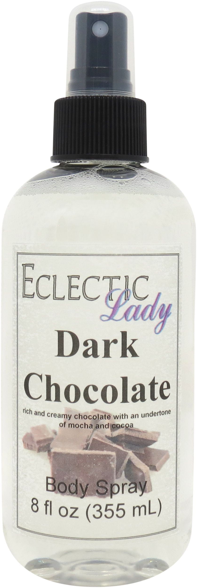 Dark Chocolate Body Spray, Eclectic Lady, Hydrating Mist, Unisex, 8 oz ...