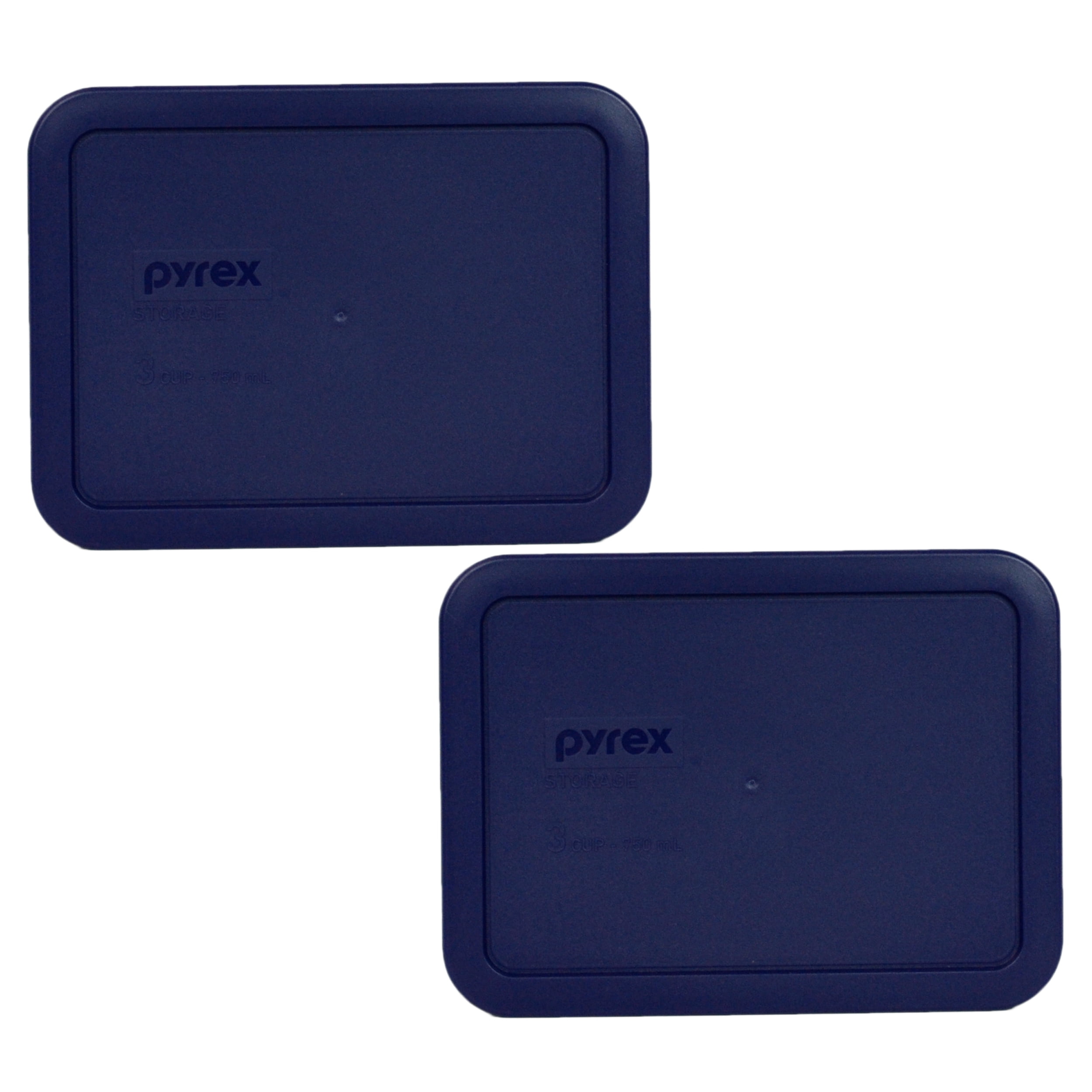 Pyrex Replacement Lid 7210-PC Blue Rectangle Cover (2-Pack) for Pyrex ...