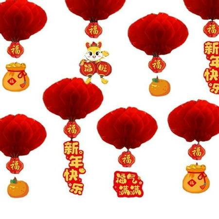20PCS New Year and Spring Festival room decoration New Year atmosphere ...