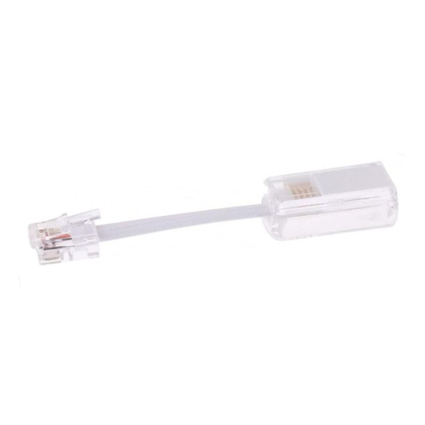 Adaptador de conector de teléfono hembra Rj9 4p4c Rj11, blanco, 11 ...