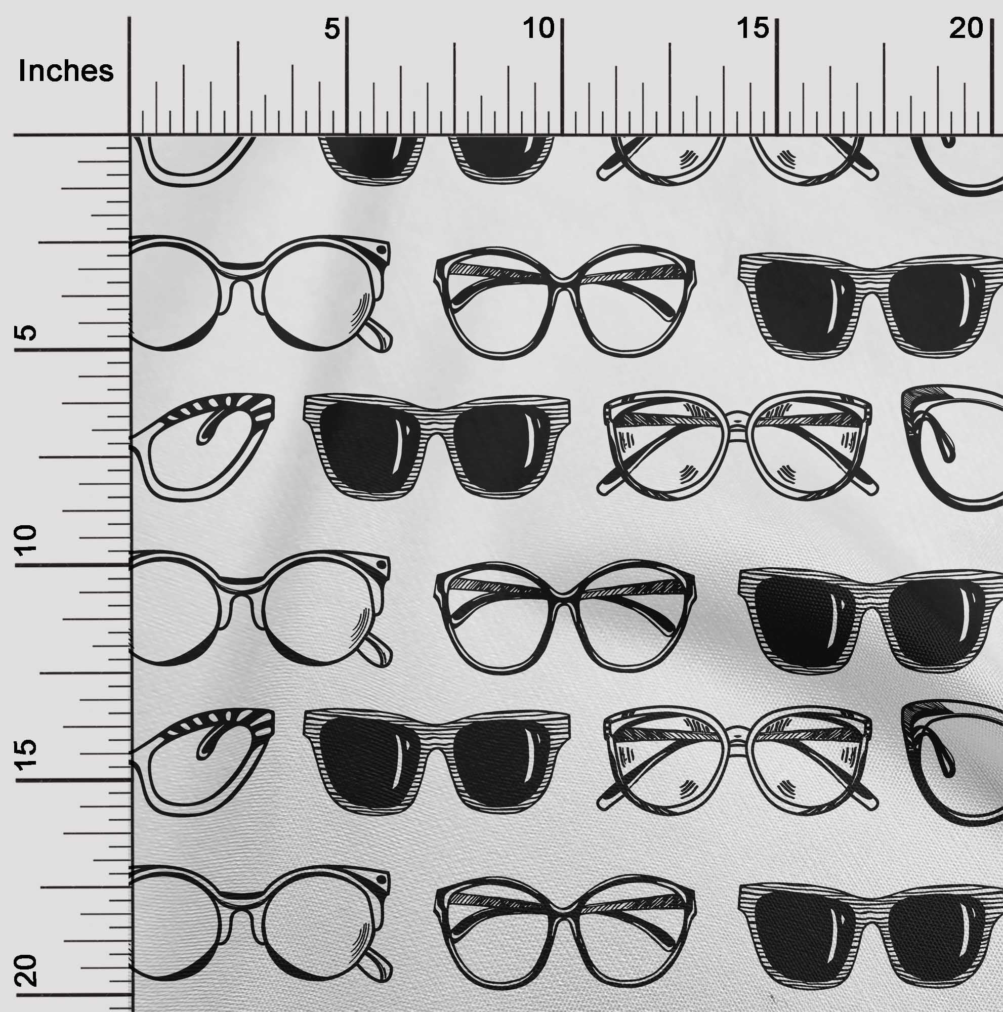 oneOone Silk Tabby White Fabric Goggles Fashion Sewing Material Print ...