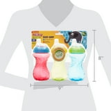 Nuby No-Spill Easy Grip Soft Spout Sippy Cup, 10 fl oz, 3 Count - Walmart.com