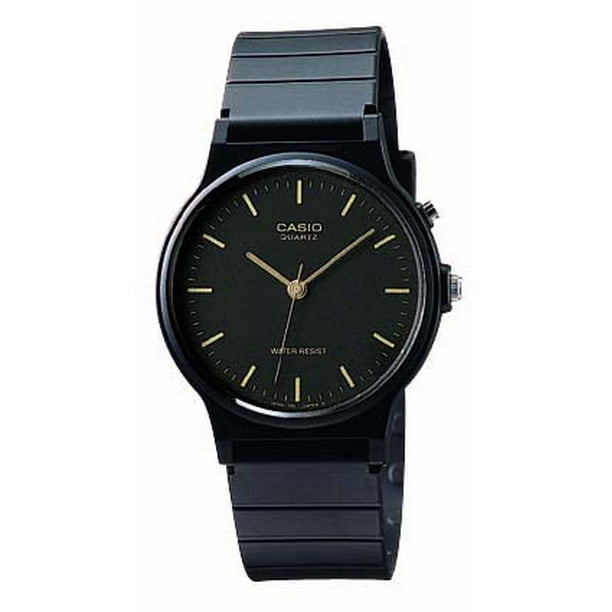 Reloj Casio para hombre con correa de resina negra Casio MQ24-1E | Walmart en línea