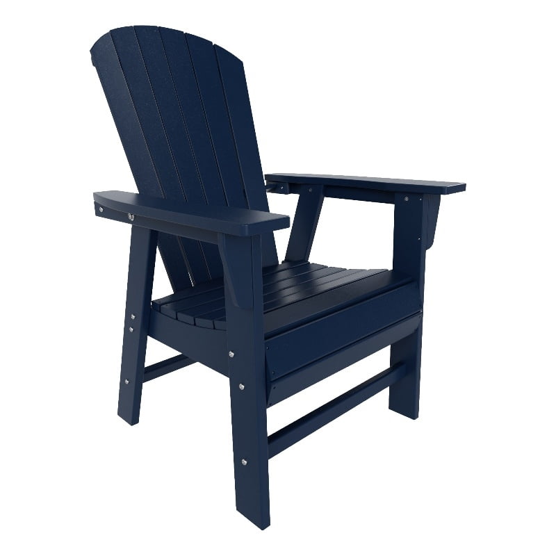 Portside Seashell Adirondack Plastic Outdoor Dining Chair - Walmart.com