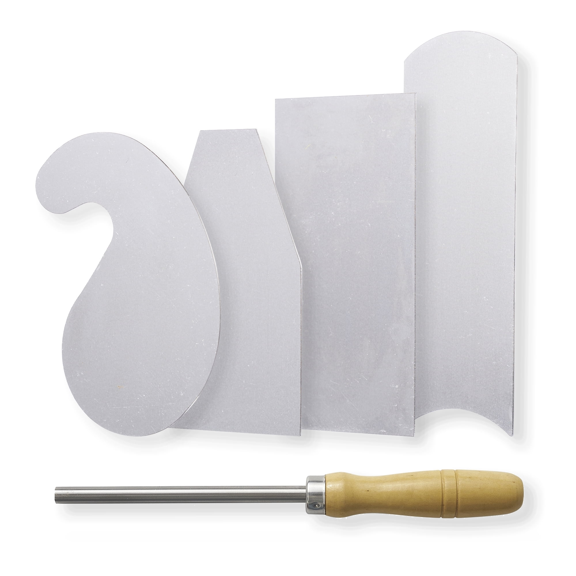 Pack of 5 Made of High Speed Steel Cabinet Scraper Burnisher with Multi ...