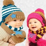Little Kids Knitted Winter Beanie Hat and Scarf Set, 6 Months Baby to ...