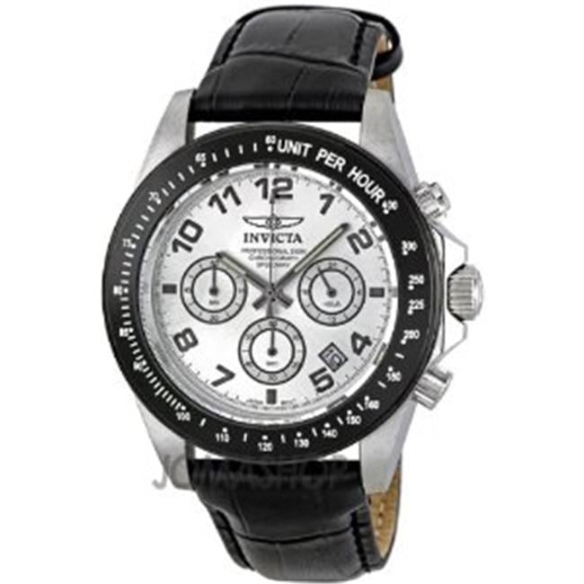 Invicta Invicta NEW Speedway - Chrono Strao SS Silver- Blk Bezel Watch ...