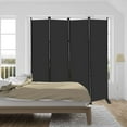 4 Panel Room Divider Screen 6Ft Tall Foldable Privacy Dividers Indoor ...