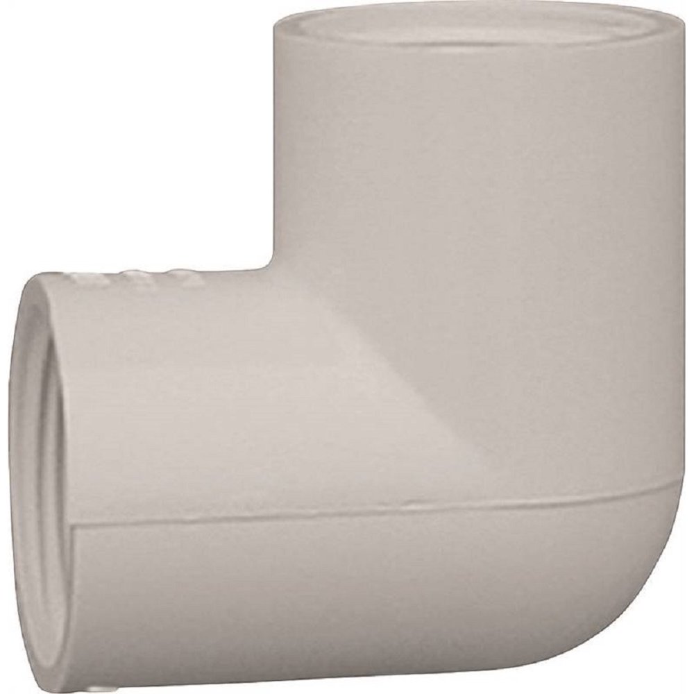 Lasco 408007BC PVC Pipe Elbow, 90 Degree, White - Walmart.com - Walmart.com