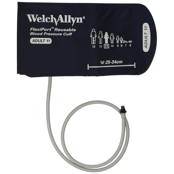 Welch Allyn REUSE-11-1TP Flexiport Reusable Blood Pressure Cuff - Adult ...