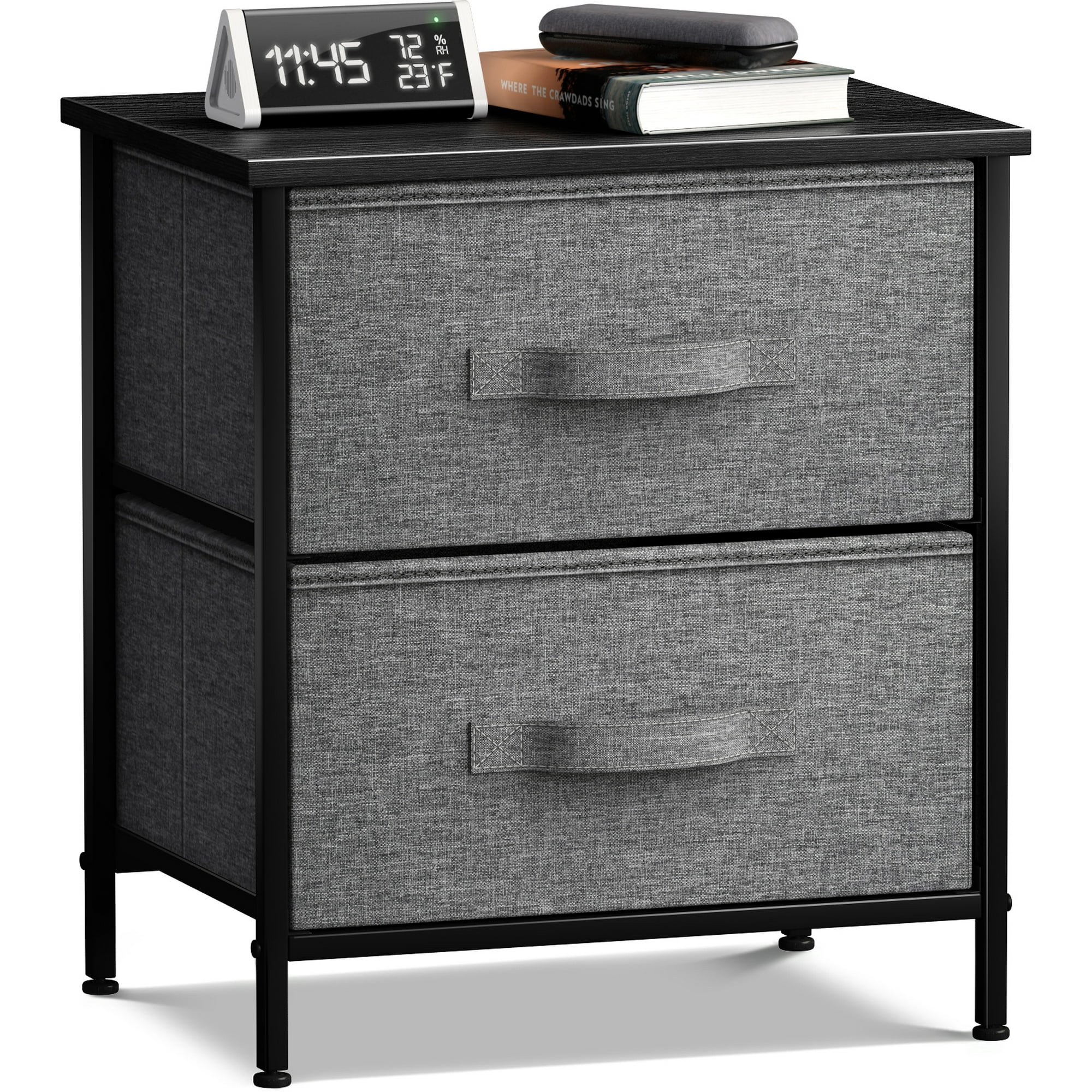 Click here for Sorbus Classic Nightstand With 2 Drawers  Black 11... prices