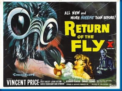 Return Of The Fly Movie Poster Print Art Poster 24x36 Multi-Color ...